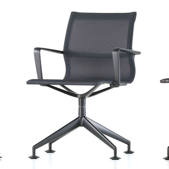 Contemporary conference chair - PHYSIX - vitra USA - mesh / polyamide ...