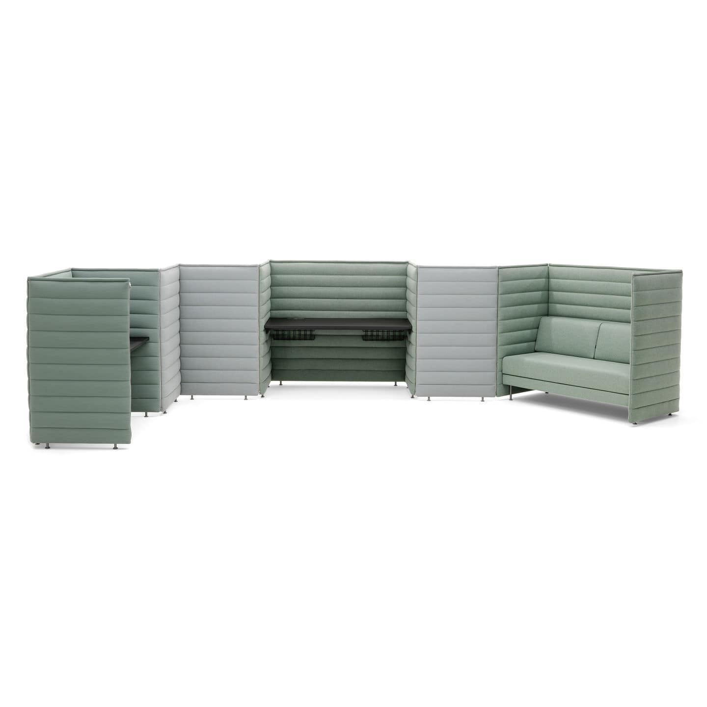 Removable partition - ALCOVE PLUS PARAVENT - vitra USA - fabric ...