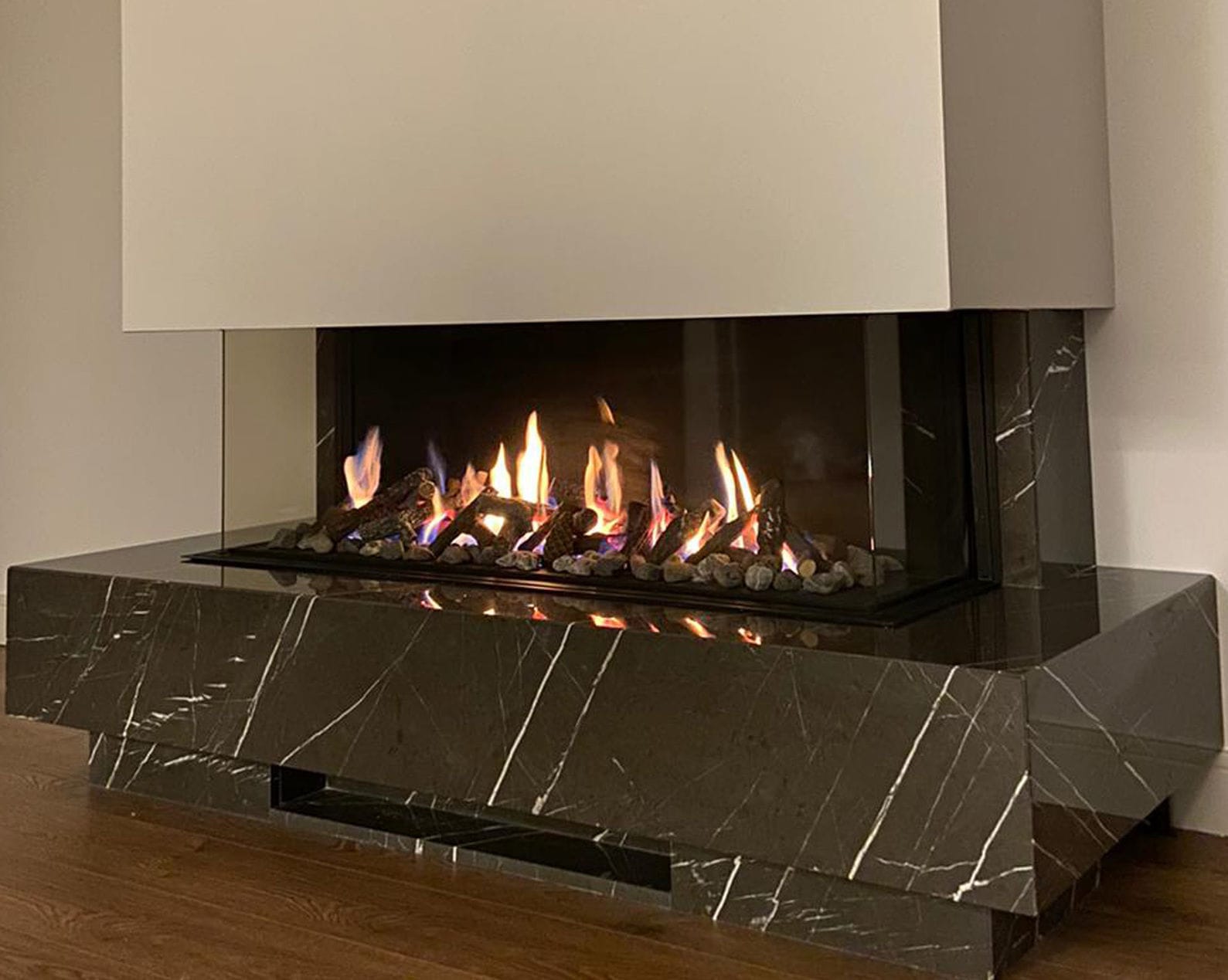 Natural gas fireplace - MF 200 - Mira Heating Co. Ltd. - built-in ...