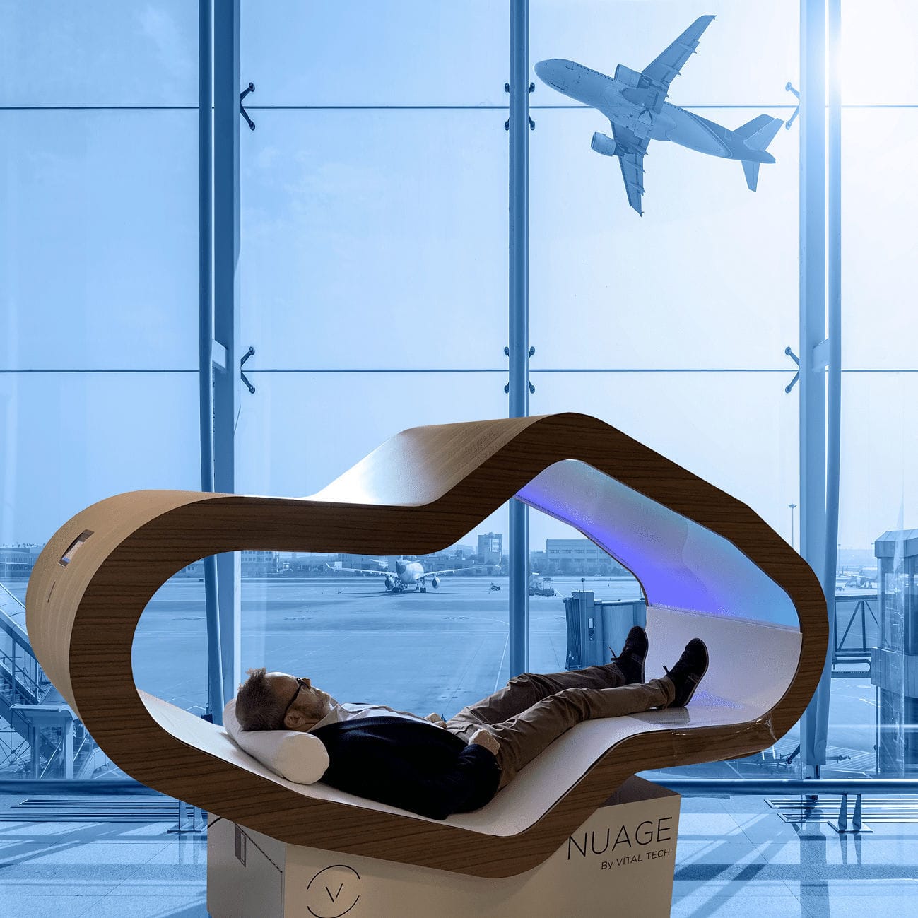 Commercial relaxation bed - NUAGE - VITAL TECH - infratherapy ...