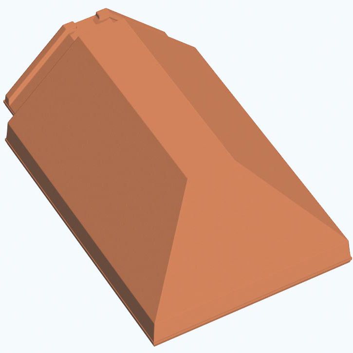 End roof tile - LÓGICA PLANA : ANGULAR HIP - Cobert - clay