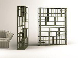 Contemporary shelf - DOUBLE ACCESS - David design - wooden / lacquered wood