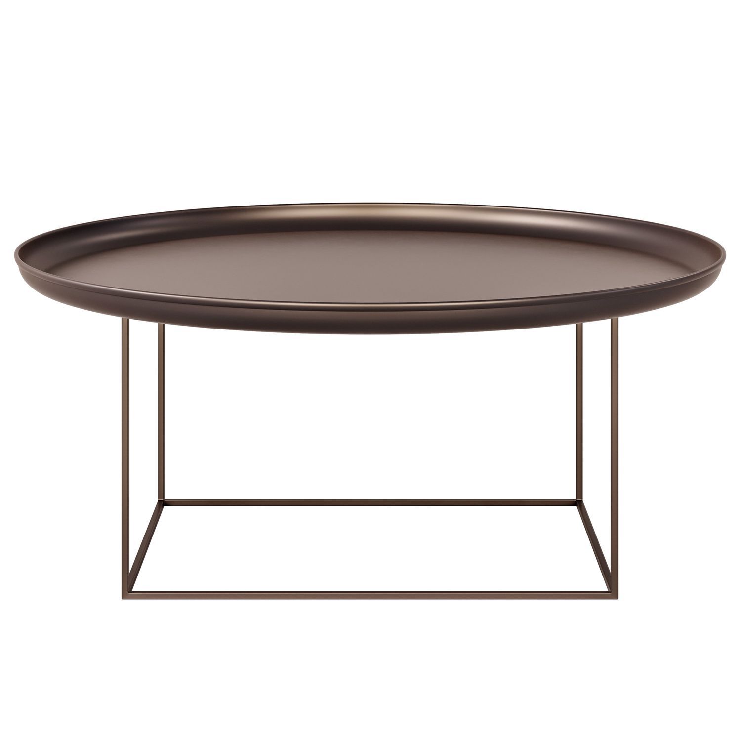 Contemporary coffee table - DUKE LARGE - NORR11 - metal / aluminum base ...