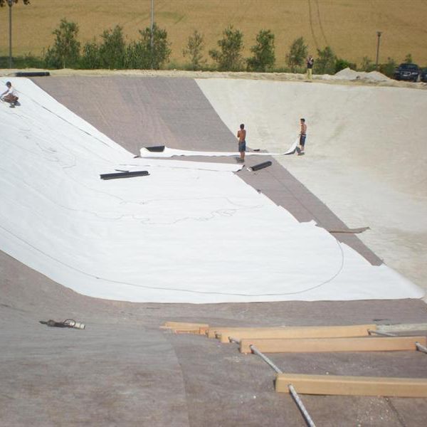 Basin waterproofing membrane - MAPEPLAN® T WT - Polyglass Spa - roll ...