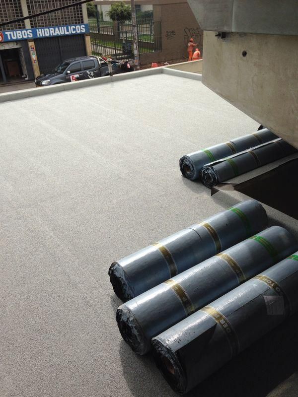 Roof waterproofing membrane / for foundations / roll / self-adhesive ...