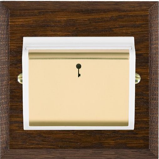 Light switch - WOODS - Hamilton Litestat - push-button / recessed / wooden