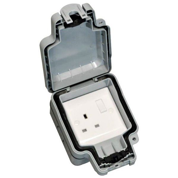 Power socket - ELEMENTO IP66 - Hamilton Litestat - wall-mounted ...
