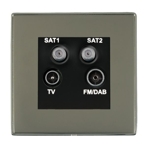TV socket - Linea-Duo CFX - Hamilton Litestat - SAT / radio / multiple