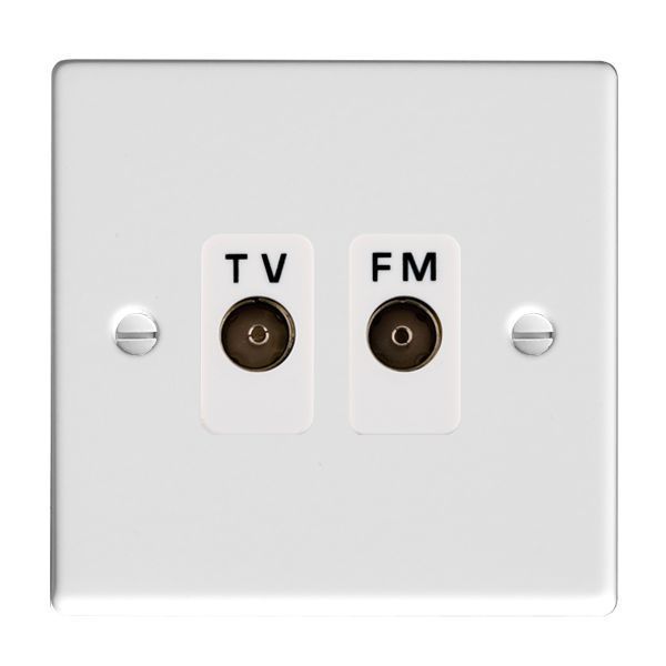 TV socket - HARTLAND - Hamilton Litestat - SAT / radio / double