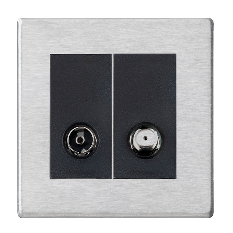 TV socket - Hartland G2 - Hamilton Litestat - SAT / double / wall-mounted
