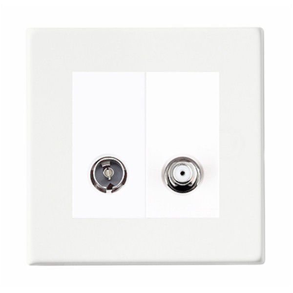 TV socket - HARTLAND CFX® COLOURS - Hamilton Litestat - radio / double ...