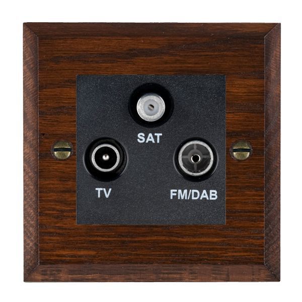 TV socket - Woods - Hamilton Litestat - SAT / radio / multiple