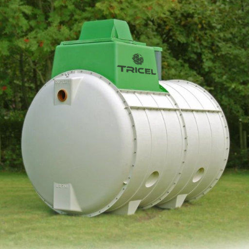 Sludge domestic wastewater treatment plant - NOVO - Tricel - glass ...