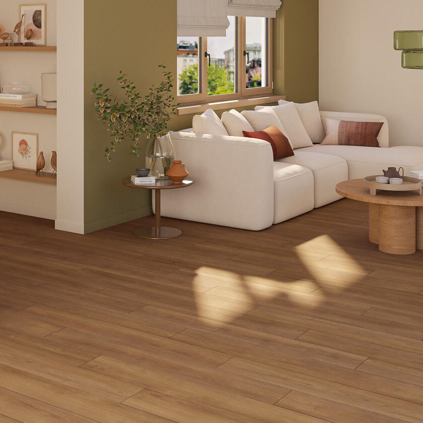 Oak laminate flooring - EASY LINE - Tarkett PROFESSIONAL - walnut ...