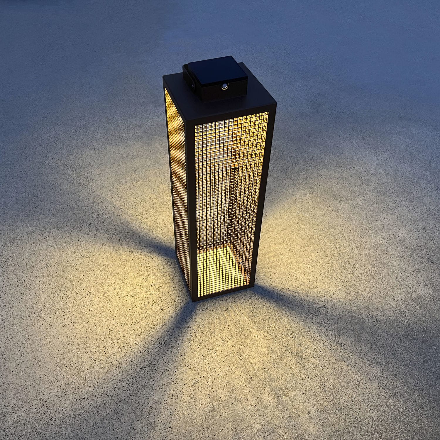 Contemporary lantern - LAS 900 TRAME - aralia - LYX luminaires - steel ...