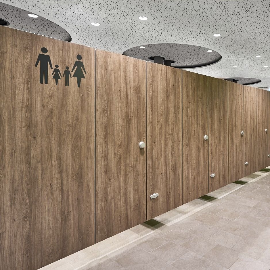 Public building changing cubicle - EF-3 WK - Schaefer-Trennwandsysteme