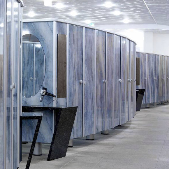 Public building changing cubicle - VK13 WK - Schaefer-Trennwandsysteme