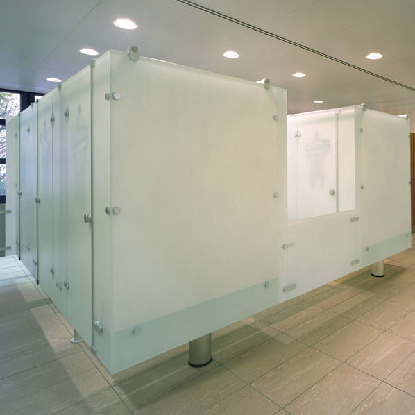 Public building changing cubicle - VITRUM II WK - Schaefer-Trennwandsysteme