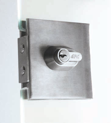 Mechanical lock - 612 - APC - glass door / 1 point / built-in