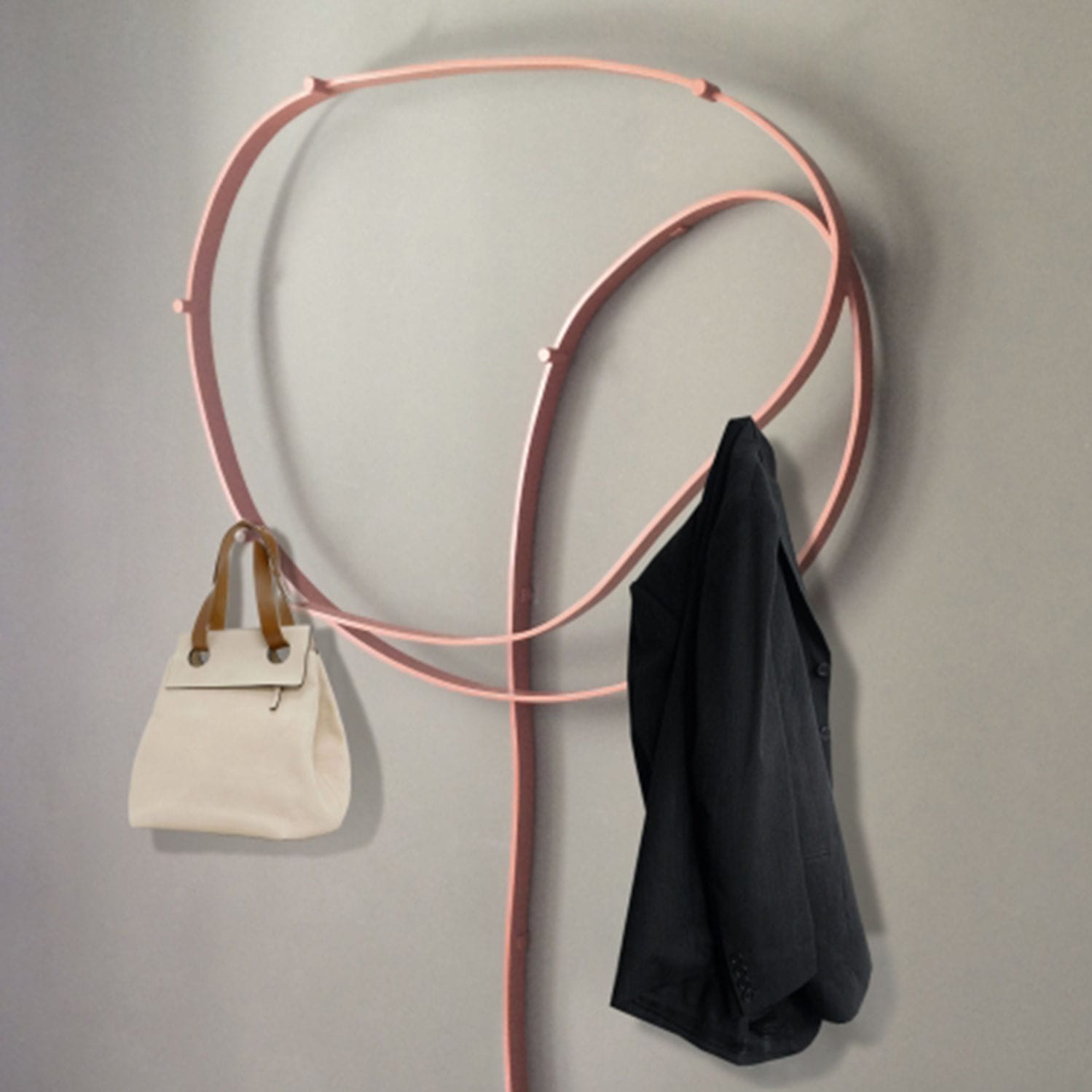 Wall-mounted coat rack - BPLAN - original design / aluminum / commercial