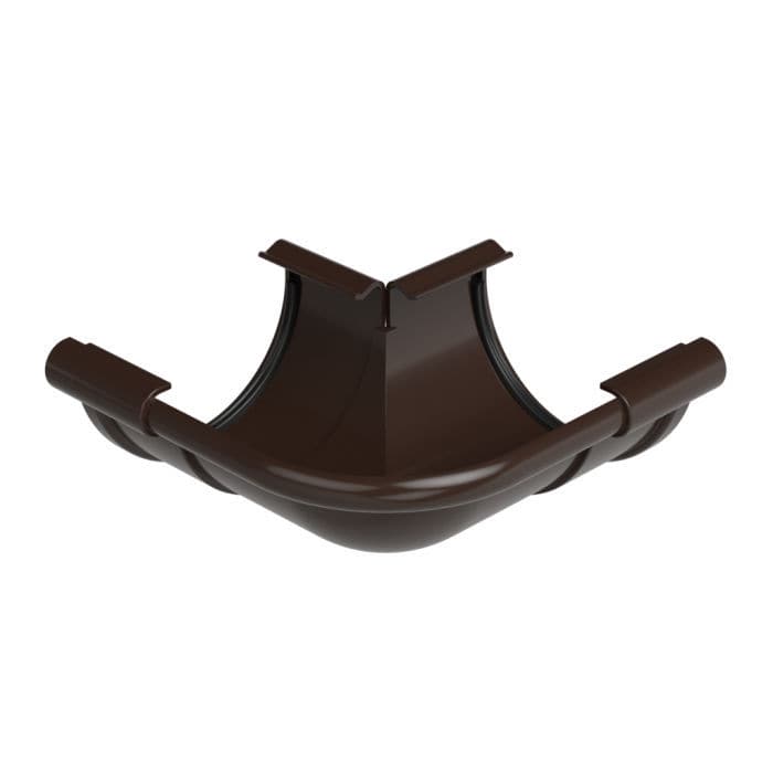 PVC roof gutter - RE090-_-LZ090 - GALECO - semicircular / corner