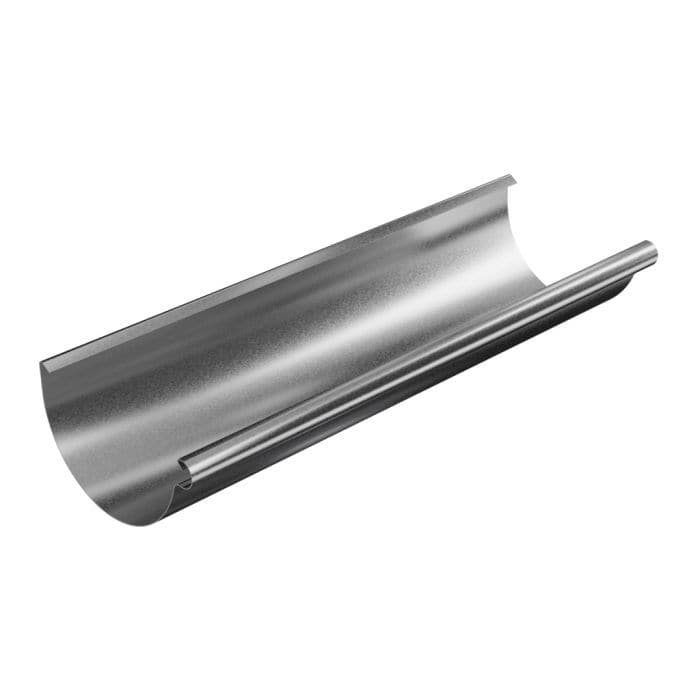 Galvanised steel roof gutter - RO120-L-RY300 - GALECO - semi-circular
