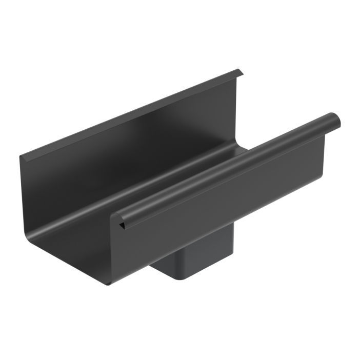 Steel roof gutter - RK125-_-OP080 - GALECO - rectangular
