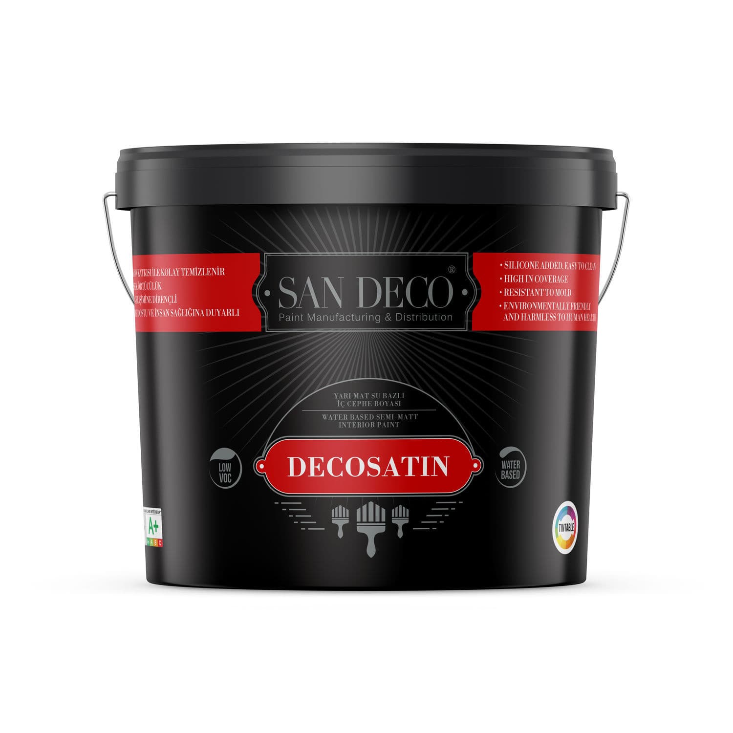 Decorative paint - DECOSATIN - SAN DECO - interior / for wall / acrylic