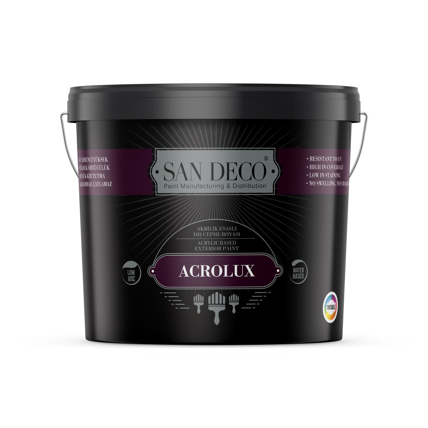 Decorative paint - ACROLUX - SAN DECO - finish / outdoor / for wall