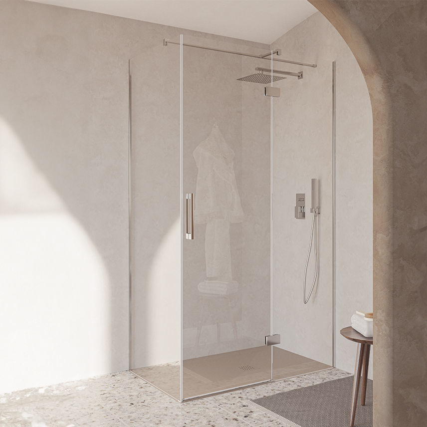 Aluminum shower enclosure - SINGLE BOX - SANYCCES - glass / tempered ...