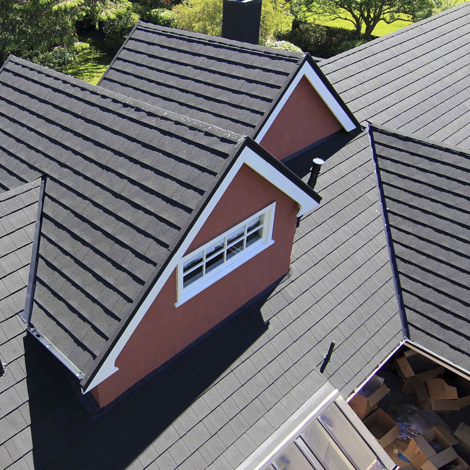 Pitched roofing - CF SLATE - TILCOR - metal / roof tile look / slate look