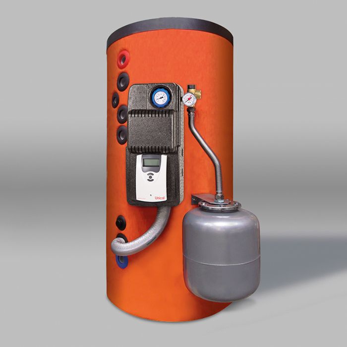 Solar hot water tank - BKM - UNICAL AG S.p.A. - free-standing ...