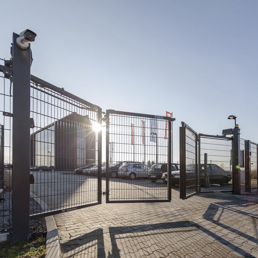Industrial gate - V-KING - WISNIOWSKI - swing / folding / galvanised steel