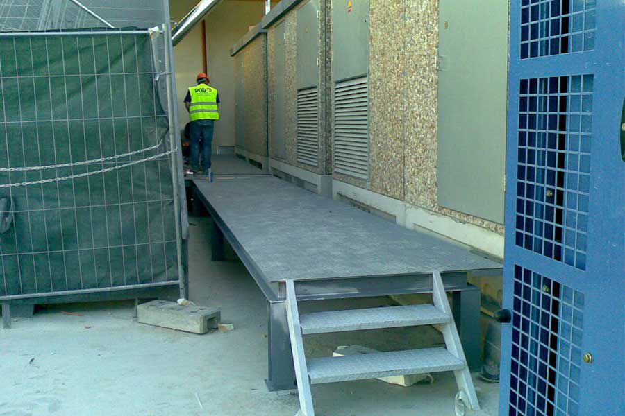 Steel walkway - PNB - precast / fixed