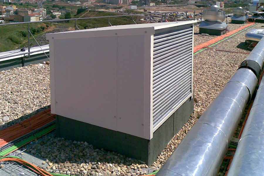 HVAC duct sandwich panel - PNB - metal facing