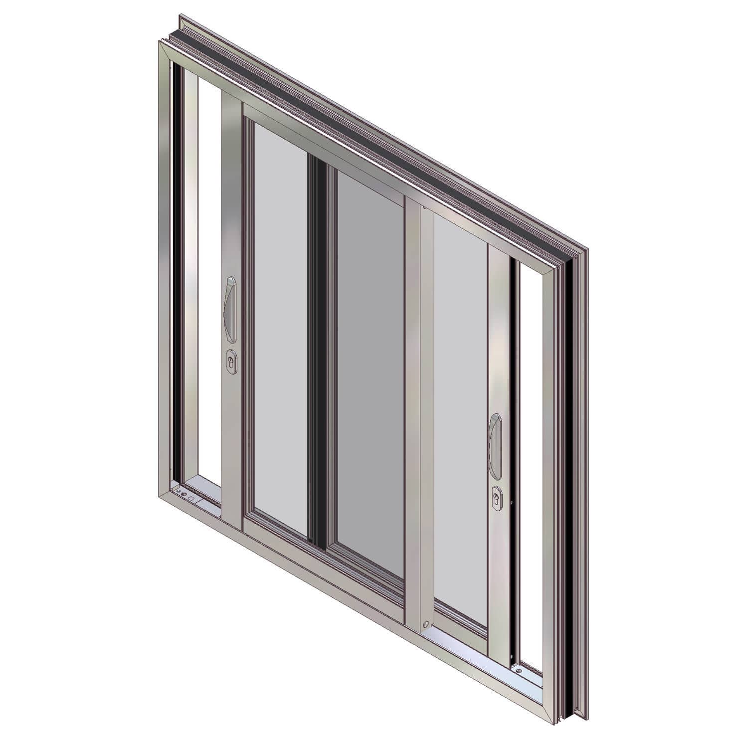 Metal sliding system - AA®3110 - KAWNEER - door / window / wall-mounted