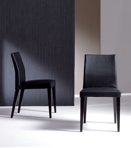 Contemporary chair - PLANO - marac srl - indoor / wooden / leather