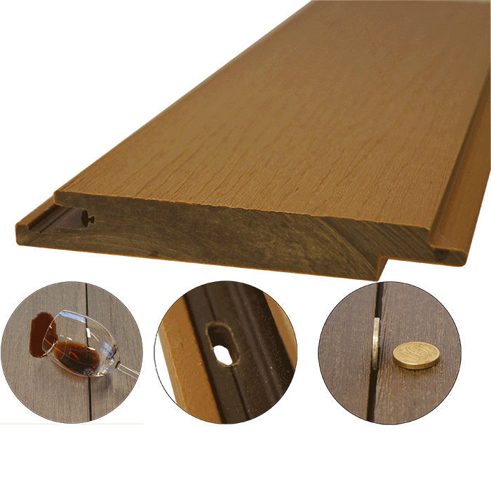 Composite deck board - SMARTCAPT&G - Green Plank AB - wood look ...