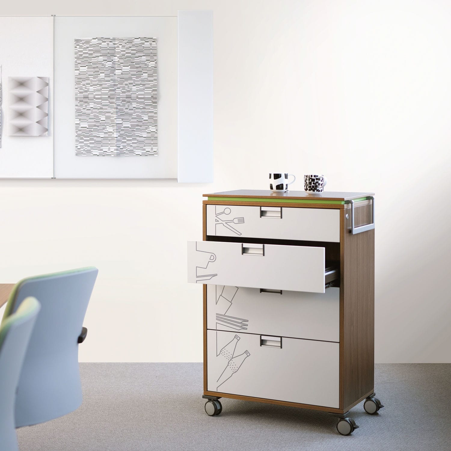 Dish service trolley - CATERING MOBY - Steelcase - multimedia ...