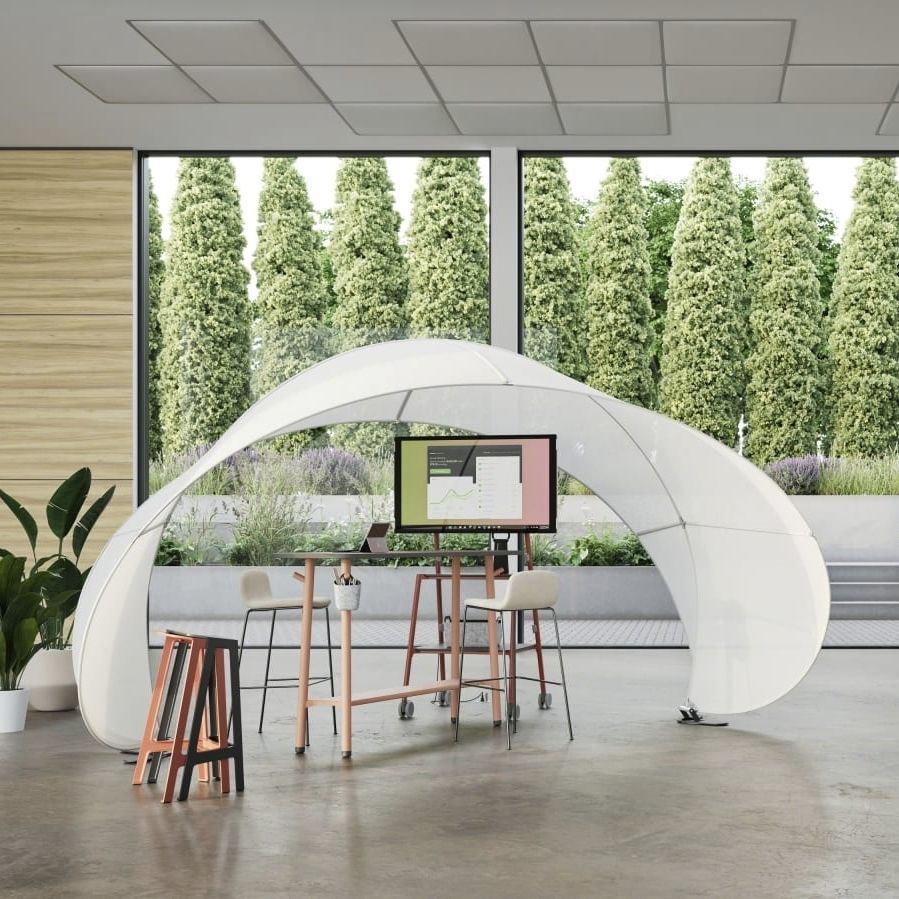 Fabric office pod - OVERHEAD - Steelcase - for open space