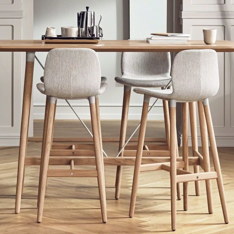 Contemporary stool - SEED - Steelcase - plastic / wooden base / metal base