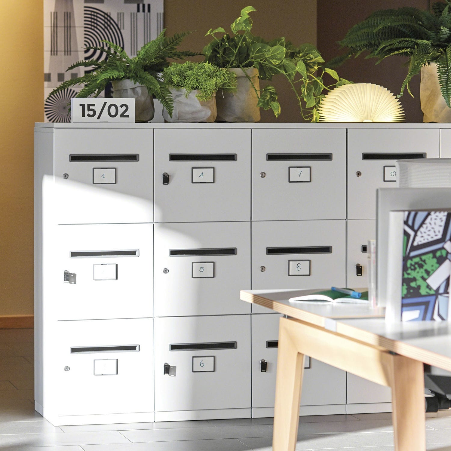 Wooden locker - SHARE IT - Steelcase - storage / mobile