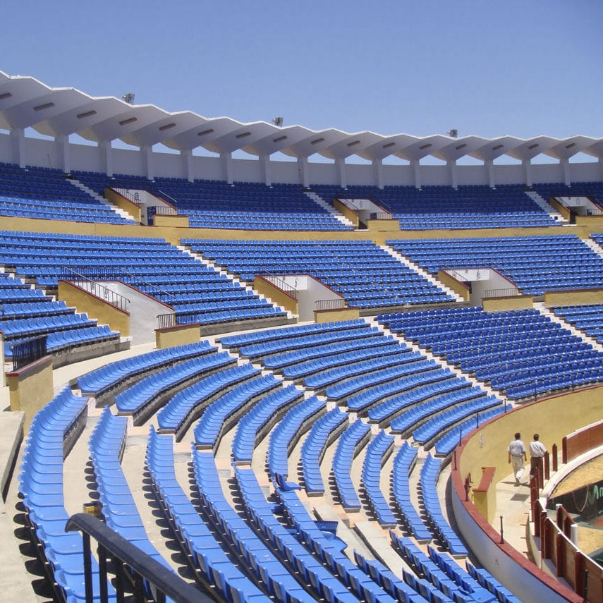 Monobloc stadium seat - CR2 - Daplast, S.L. - high-back / contemporary ...