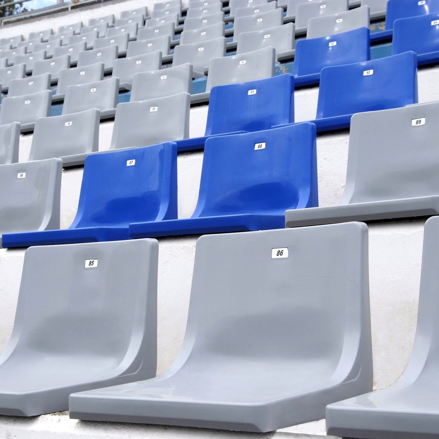 High-back stadium seat - CR3 - Daplast, S.L. - qualifier ...
