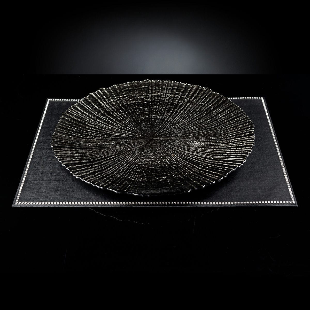 Dinner plate - NIGHT - VGnewtrend - presentation / round / glass