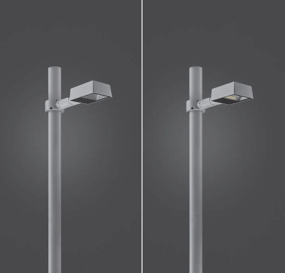 Urban lamp post - SINGLE ZEUS - PUK LIGHTING - garden / contemporary ...