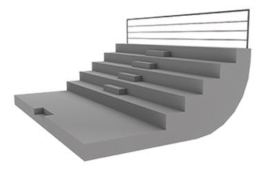 Prefab stadium seating - S05 - c.m.c.2. 0 - reinforced concrete