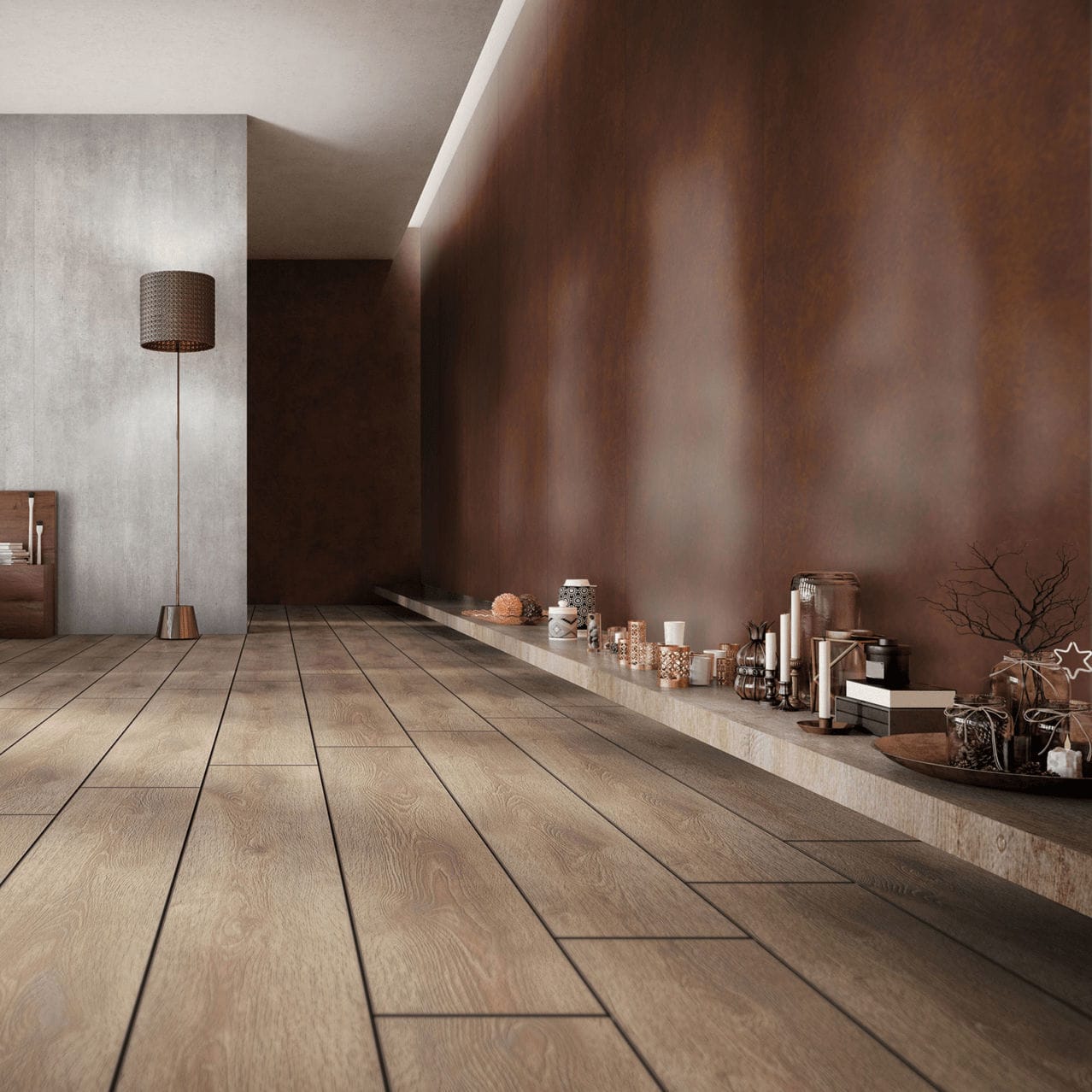 Paper decorative panel - DM Corten Nature - SIBU DESIGN - natural fiber ...