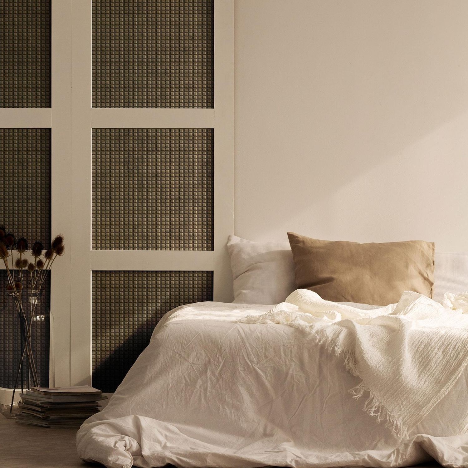 Wall-mounted decorative panel - FL SQUARE 2 VELVET Mocha - SIBU DESIGN ...