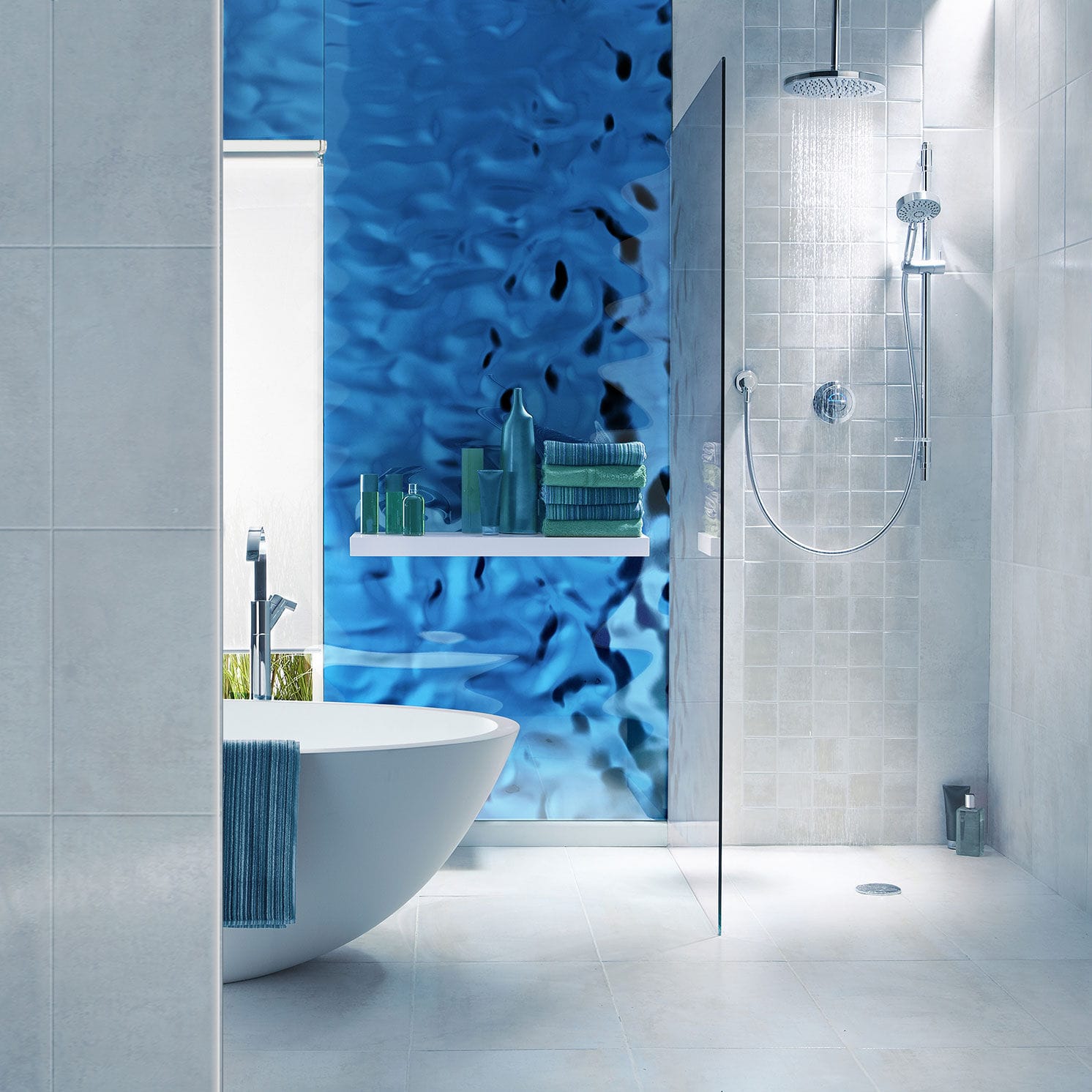 Wall decorative panel - SL OCEAN Iceblue AR - SIBU DESIGN - for ...